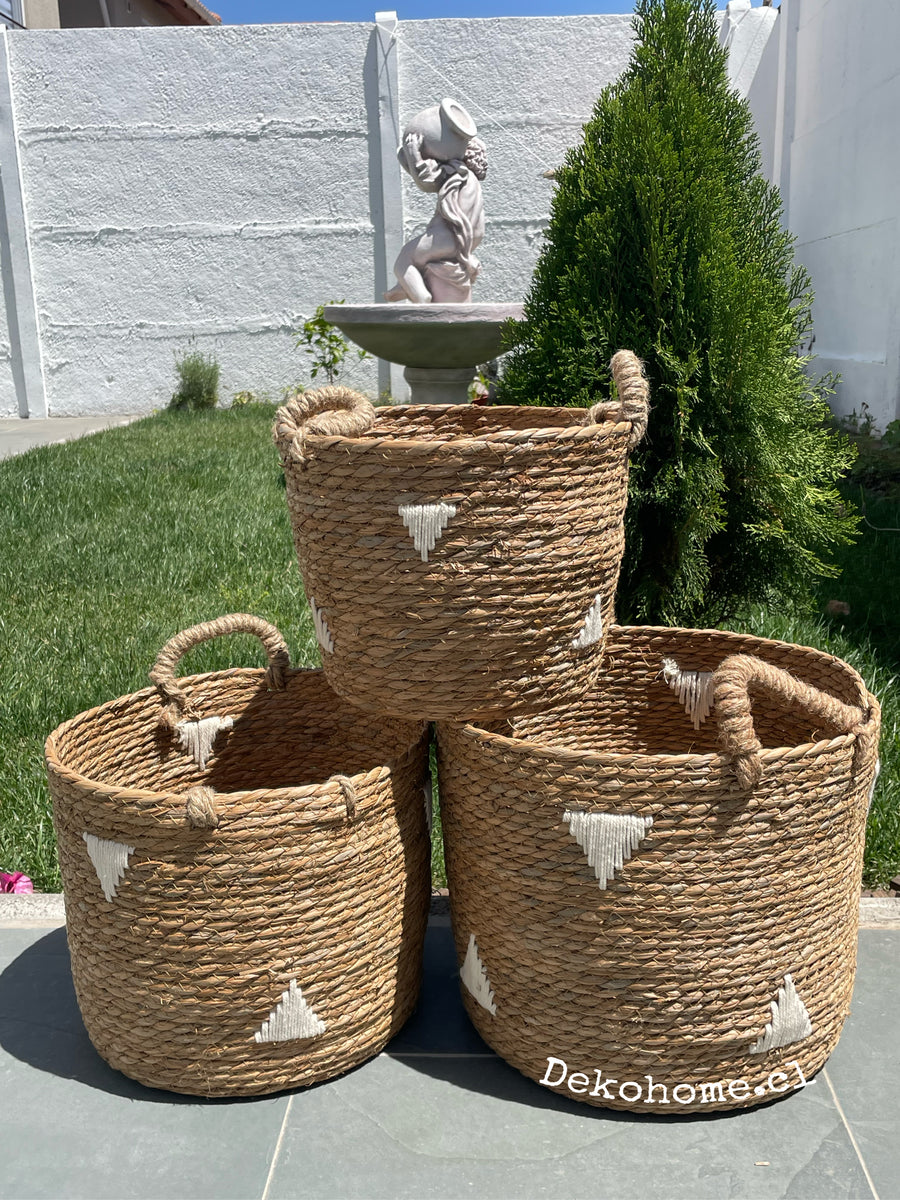 Trio de canastos triangulo – dekohome